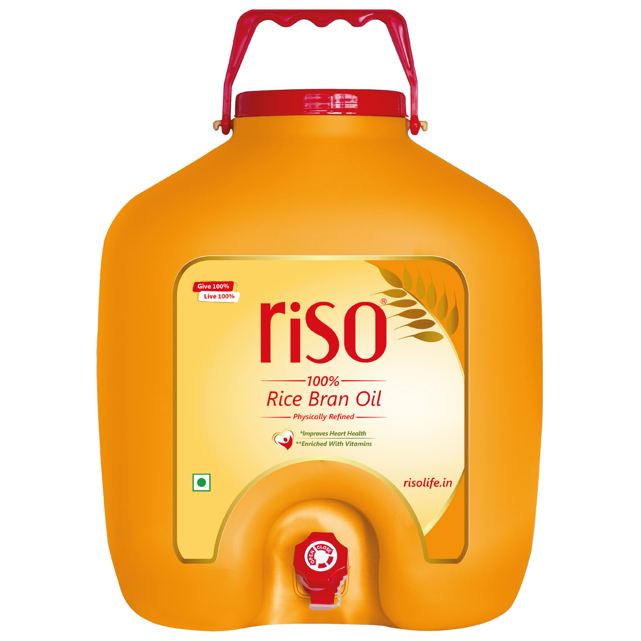 Buy Riso 100% Natural Rice Bran Oil at Low Price – Sunpure