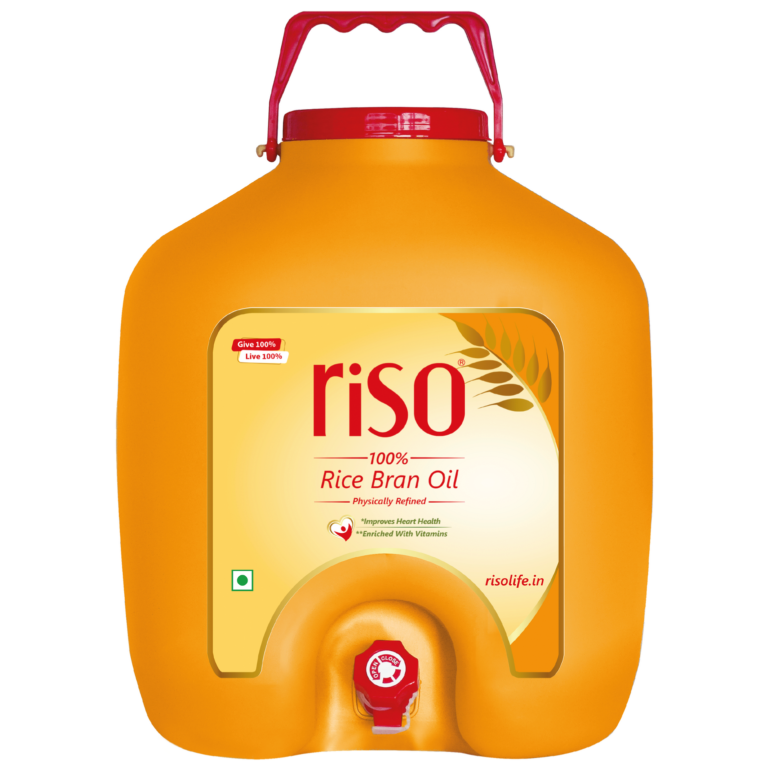 Buy Riso 100% Natural Rice Bran Oil at Low Price – Sunpure